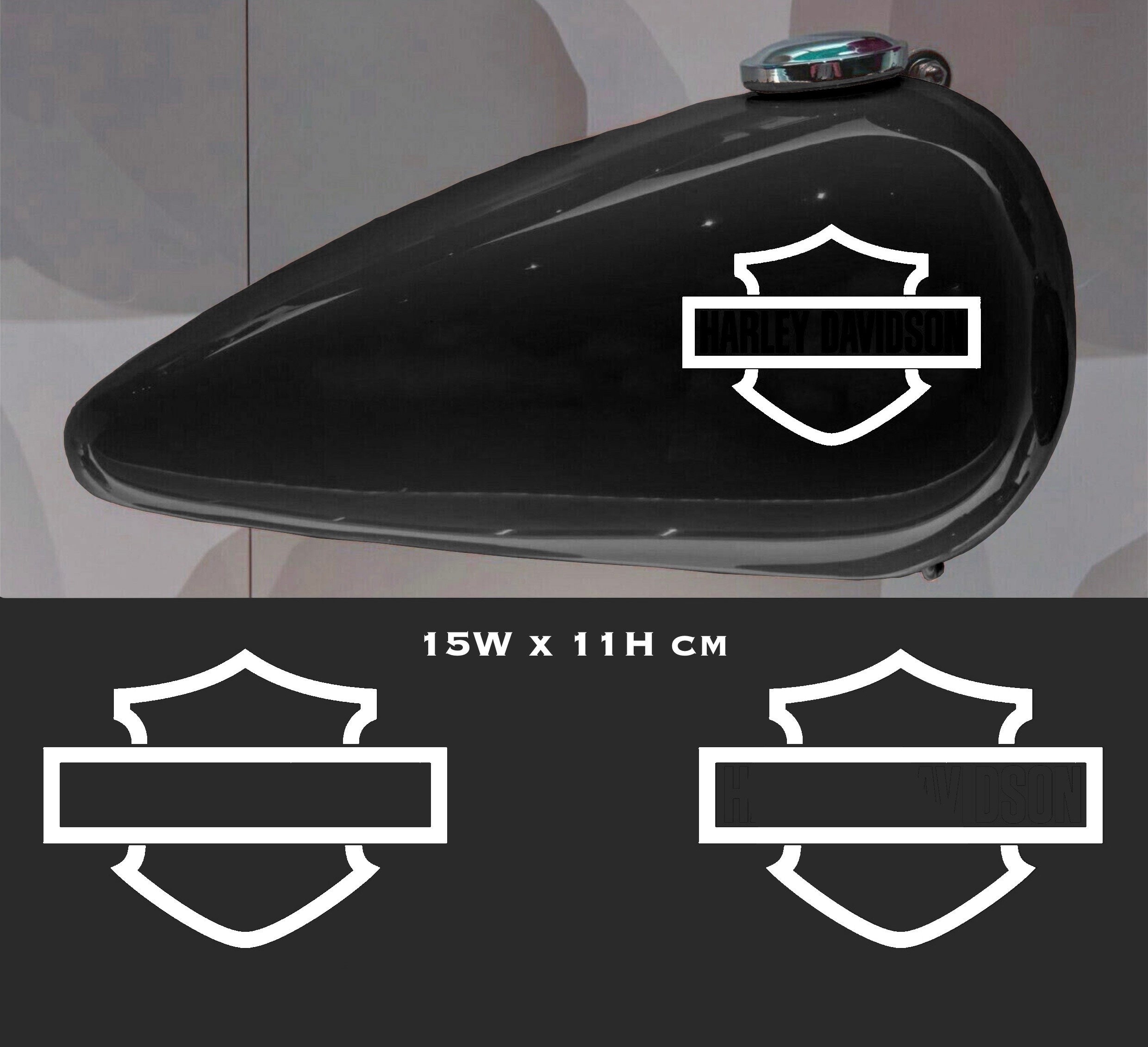 Harley Davidson Sticker / Decal / 2 Sticker Pro Bestellung - Etsy