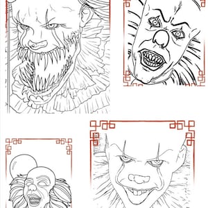 Pennywise Coloring Pages: 20 Stephen Kind IT Coloring Pages Coloring ...