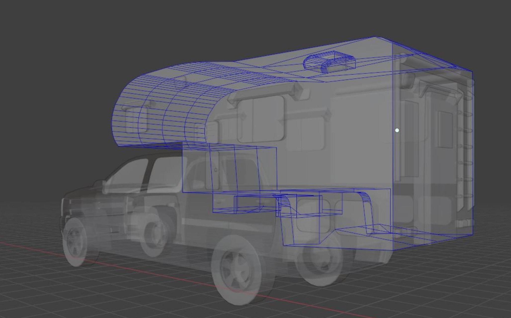 1/64 Scale Pickup Bed Camper STL Files - Etsy