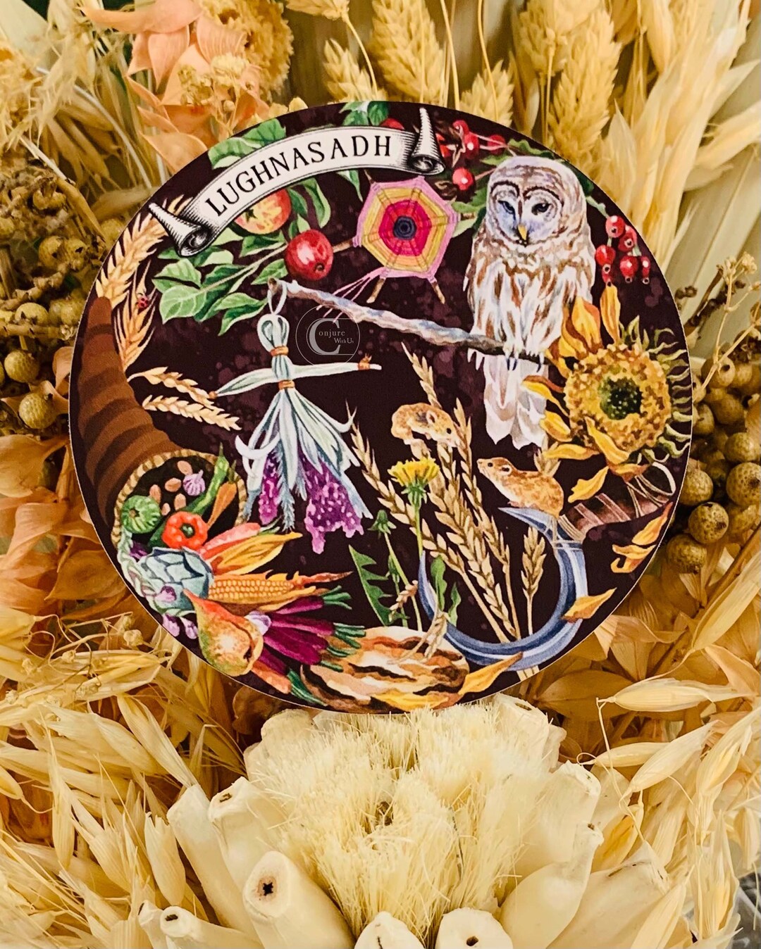 Pagan LUGHNASADH Sabbat Wheel of the Year Single Printable Art Digital ...