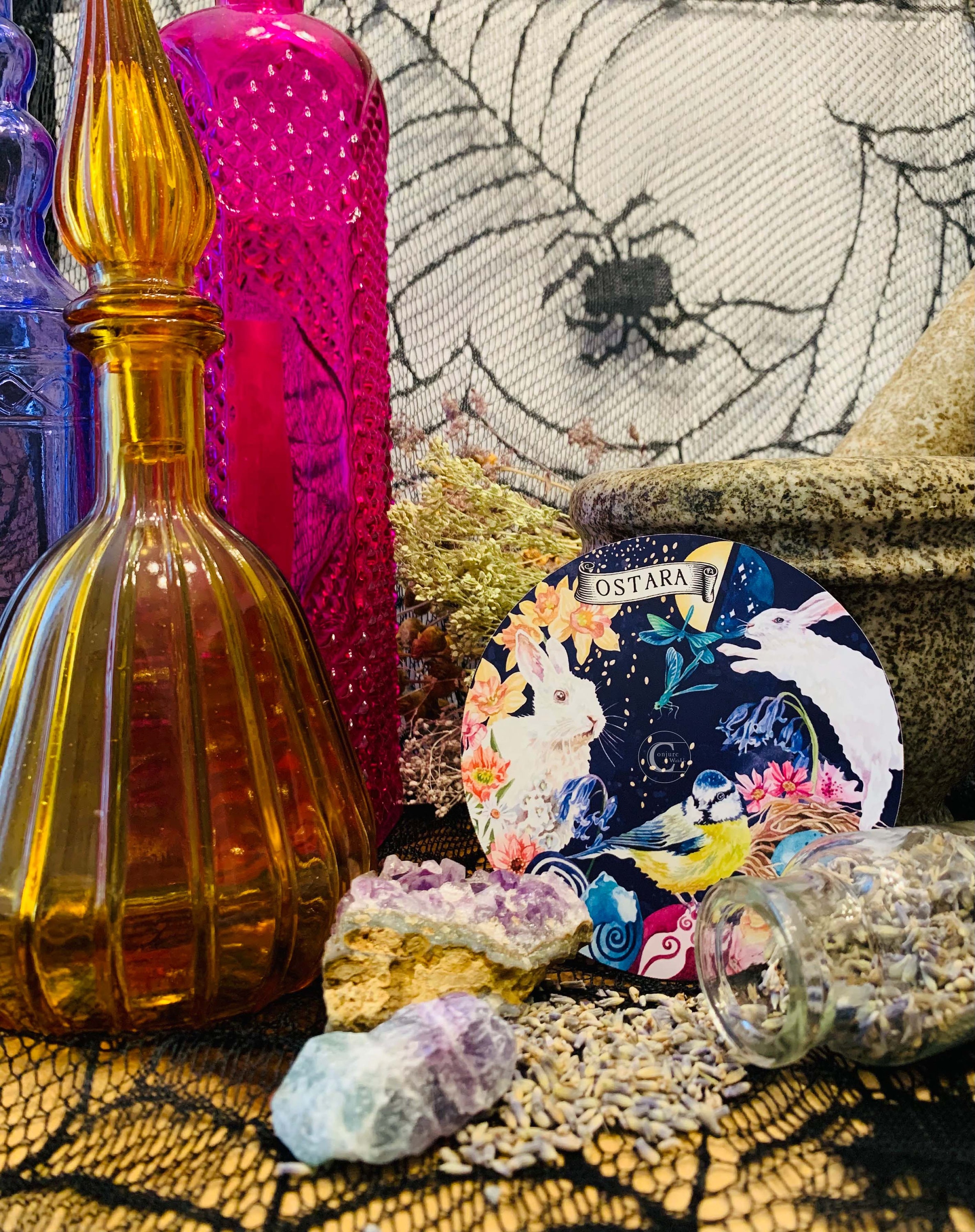 Pagan OSTARA Sabbat Wheel of the Year Single Printable Art Digital ...