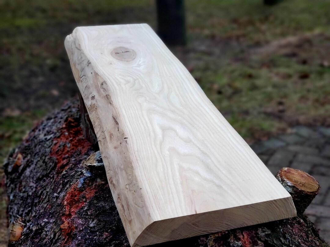 Live Edge White Ash Slab - Etsy