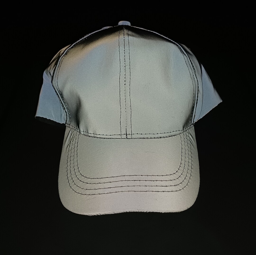 White Out Light up Reflective Safety Glow in the Dark Baseball Cap Hat ...