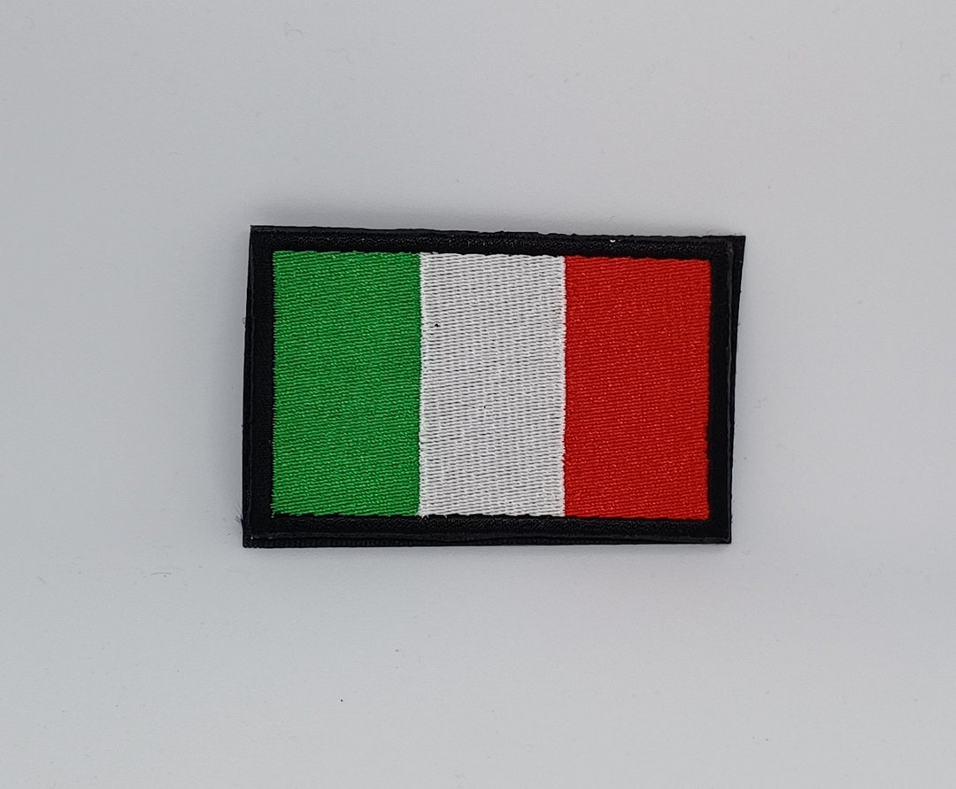 Italy Italian Flag Embroidered Hook & Loop Patch - Etsy