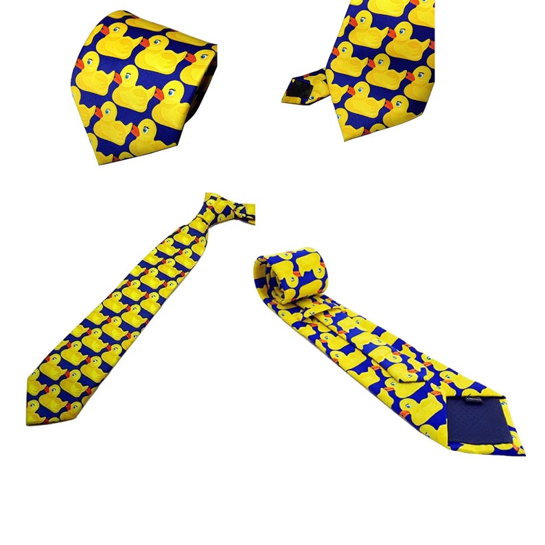 Rubber Duck Necktie Barney Ducky Tie - Etsy