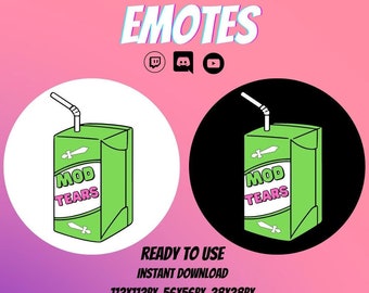 Mod Tears Emote Twitch Emote - Etsy