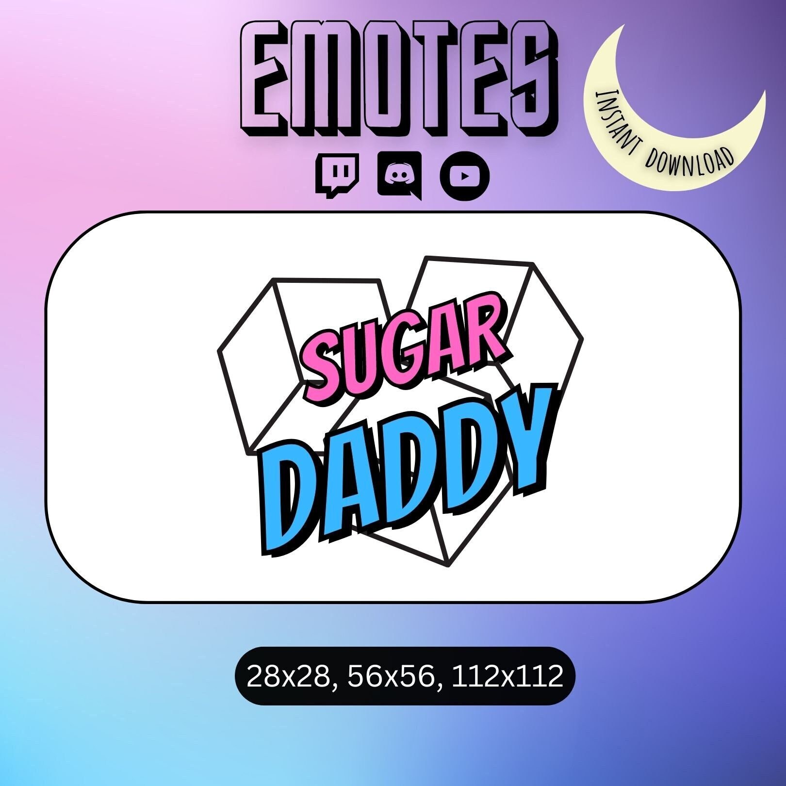 Sugar Daddy Emote Twitch Emote - Etsy