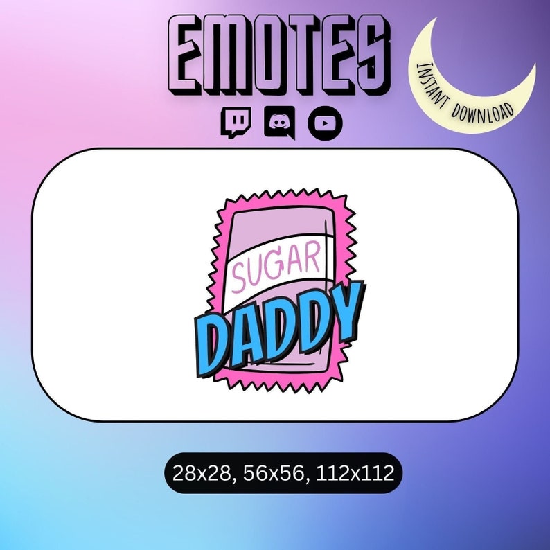 Sugar Daddy Emote Twitch Emote - Etsy