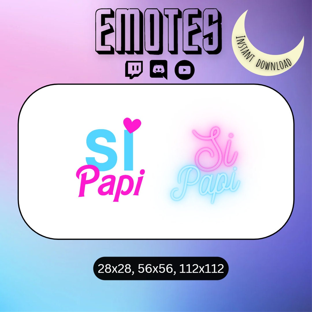 Si Papi Emote for Twitch | Kick | Discord - Etsy