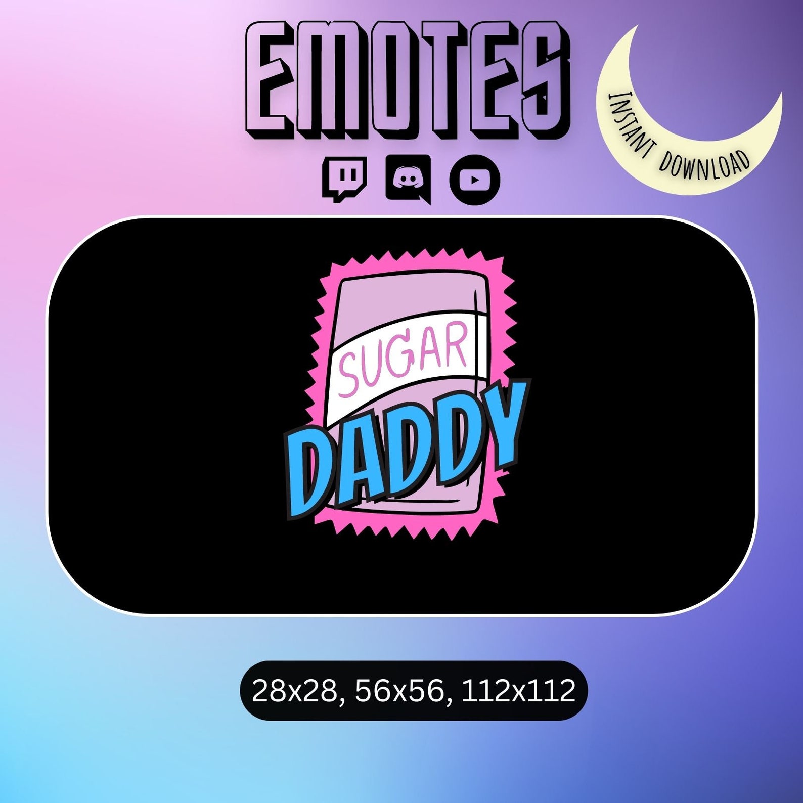 Sugar Daddy Emote Twitch Emote - Etsy