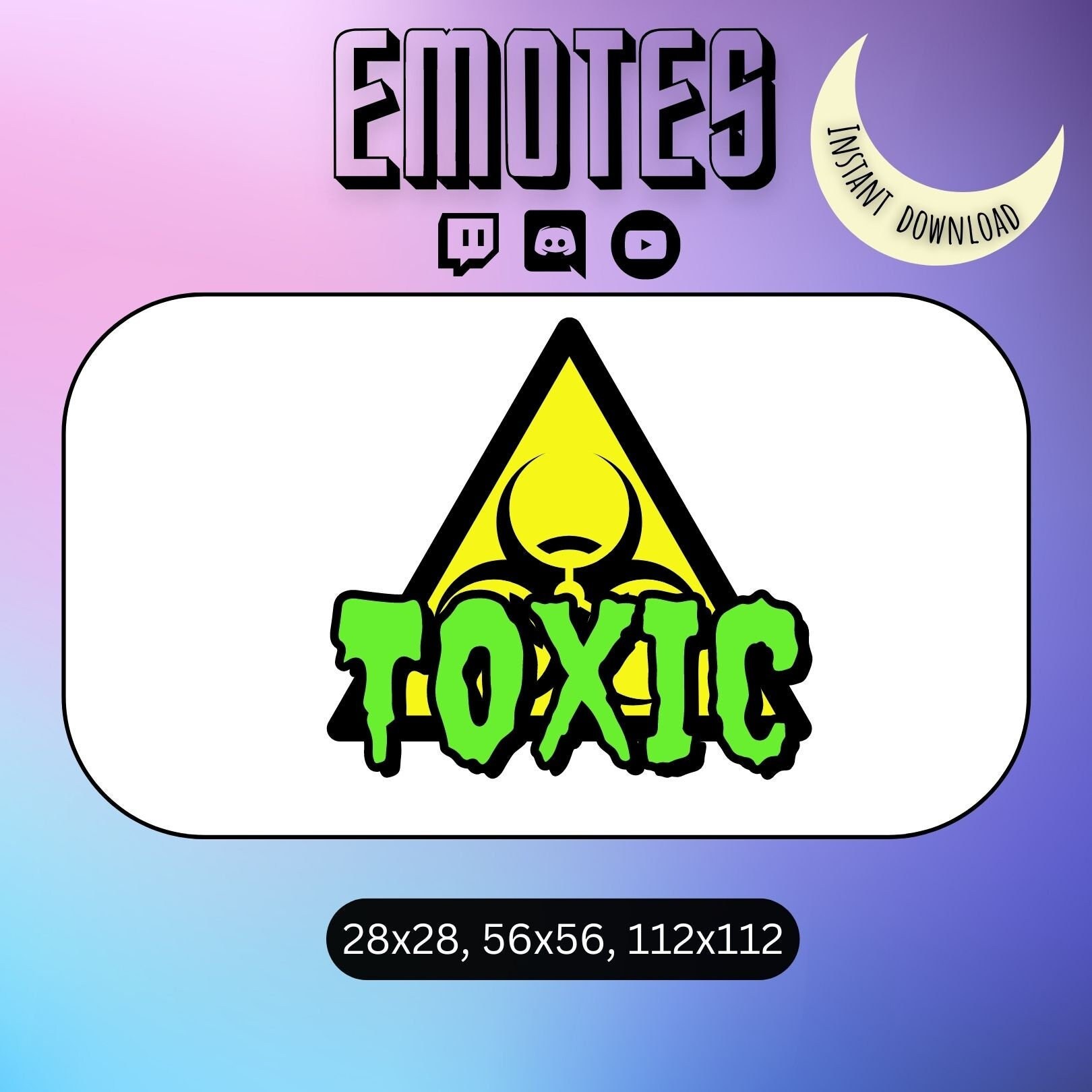 Toxic Emote Twitch Emote - Etsy