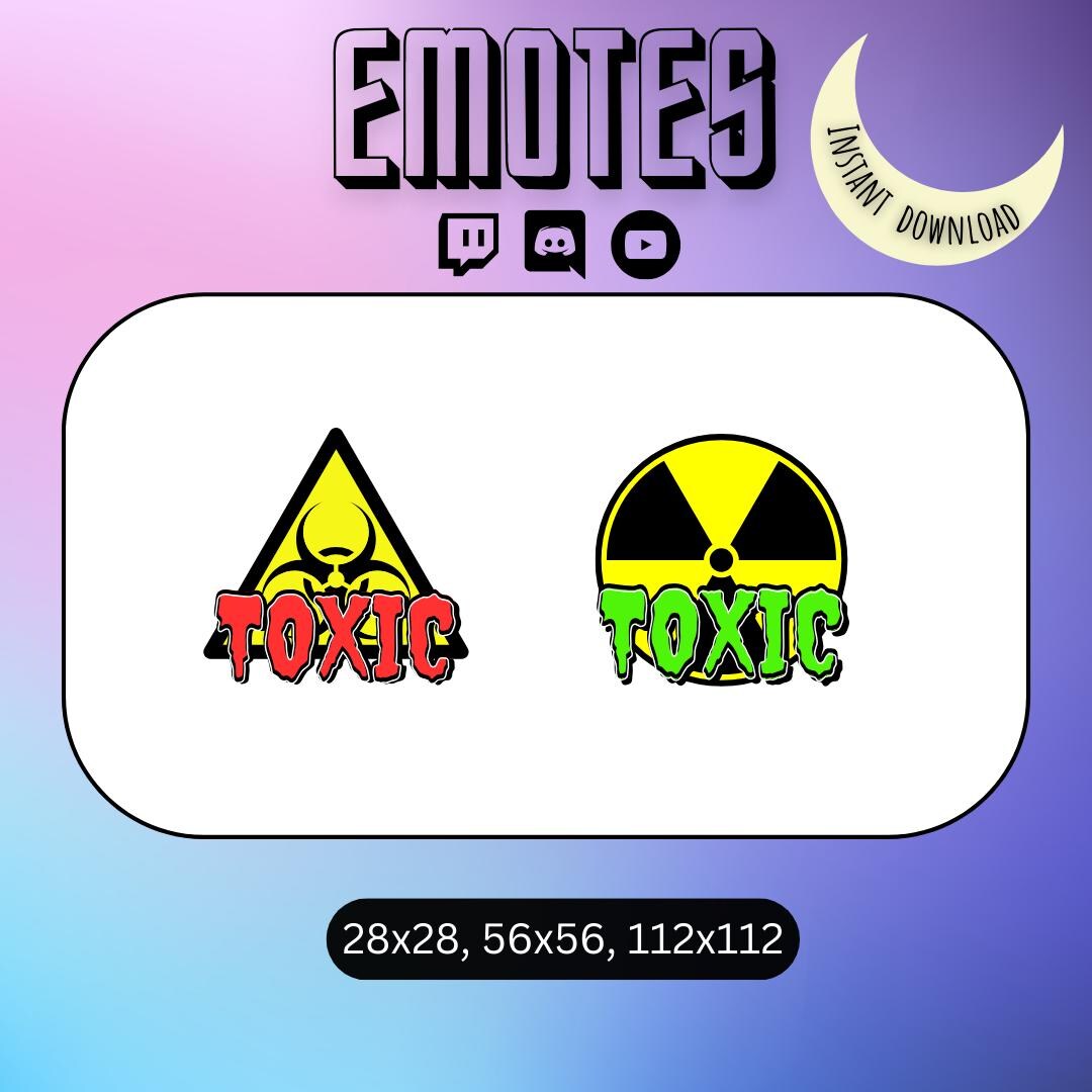 Toxic Emotes | Twitch Emote | Kick Emote - Etsy UK
