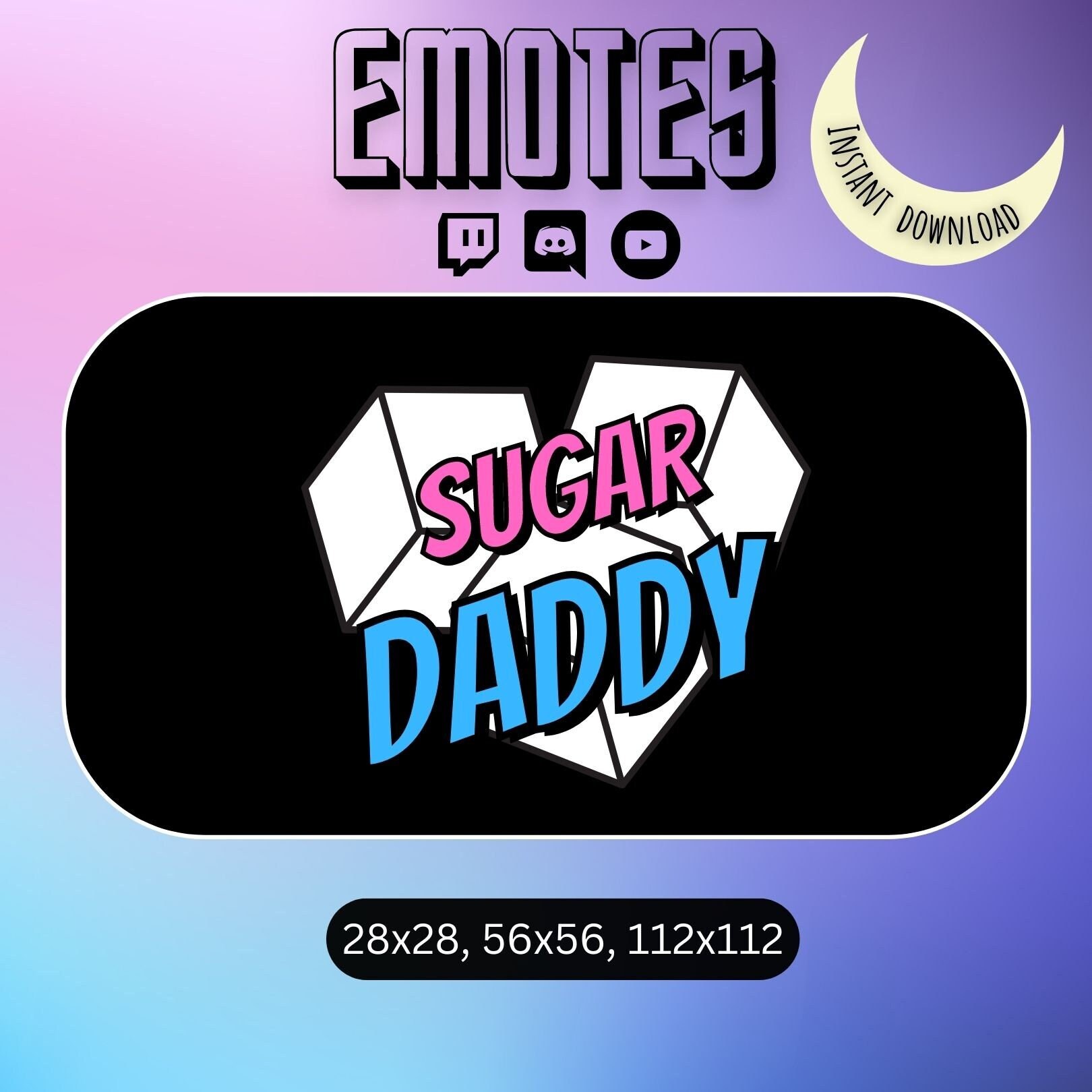 Sugar Daddy Emote | Twitch Emote - Etsy