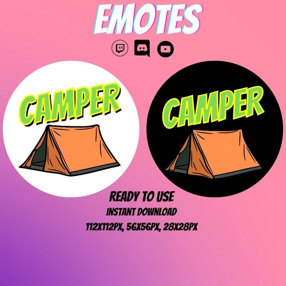 Camper Emote Twitch Emote - Etsy