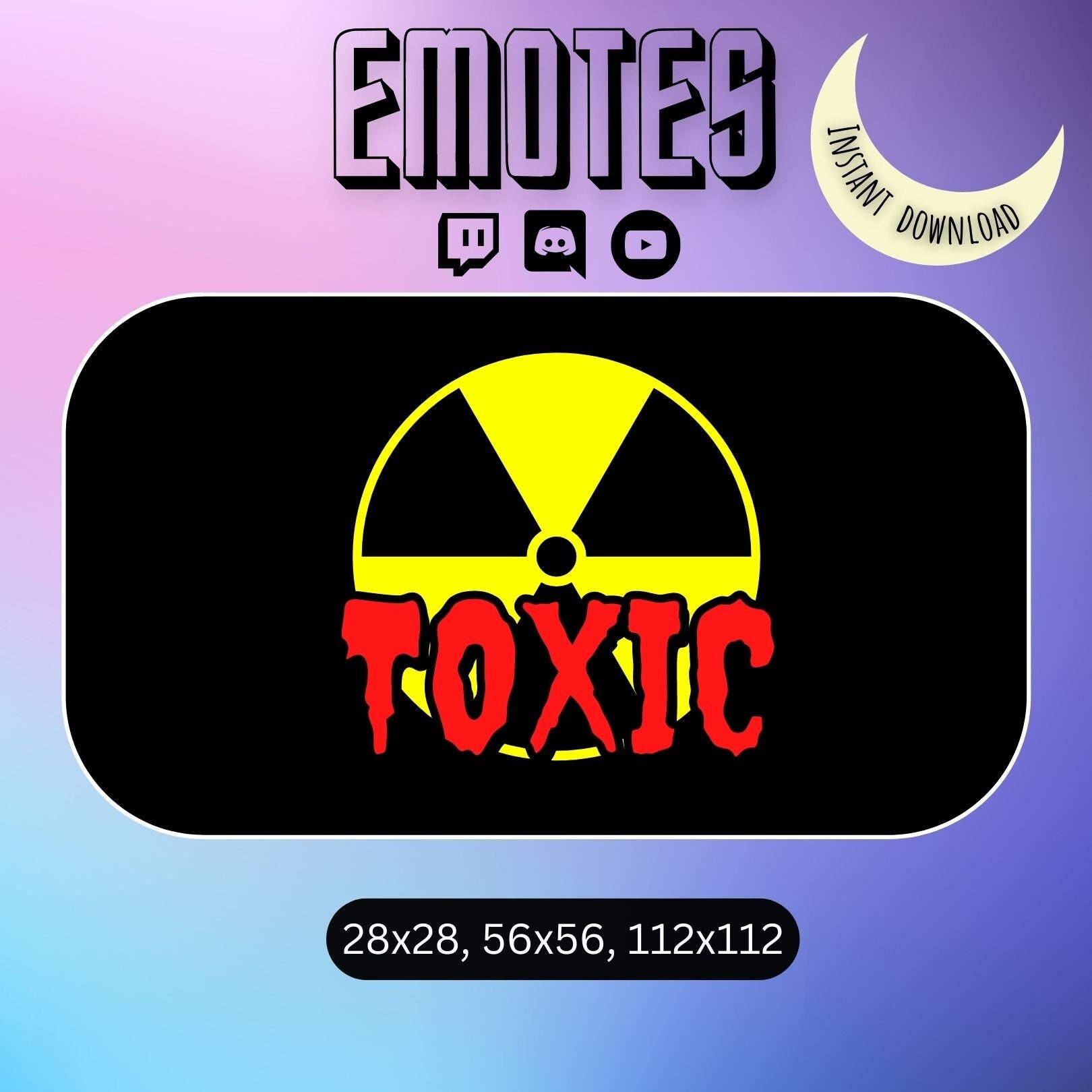 Toxic Emote Twitch Emote - Etsy