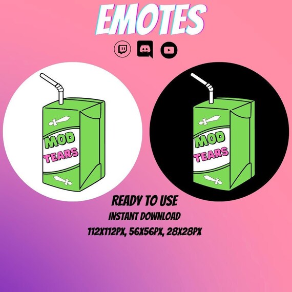 Mod Tears Emote Twitch Emote - Etsy