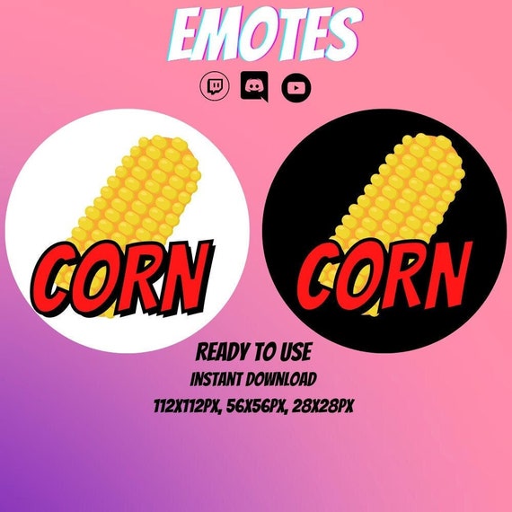 Corn Emote Twitch Emote - Etsy