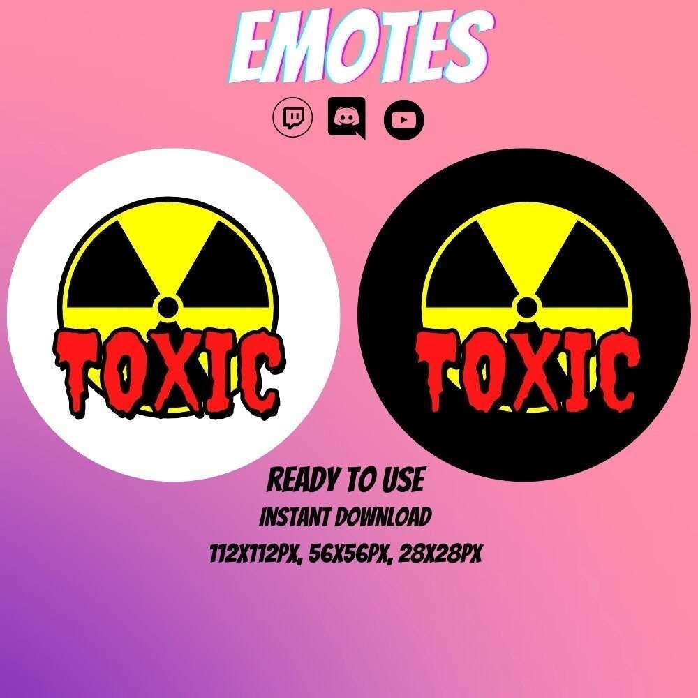 Toxic Emote Twitch Emote - Etsy