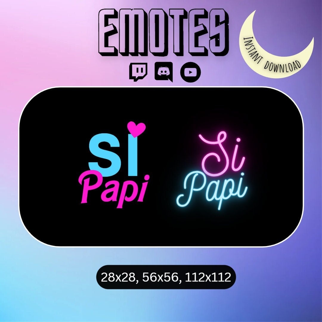 Si Papi Emote for Twitch | Kick | Discord - Etsy