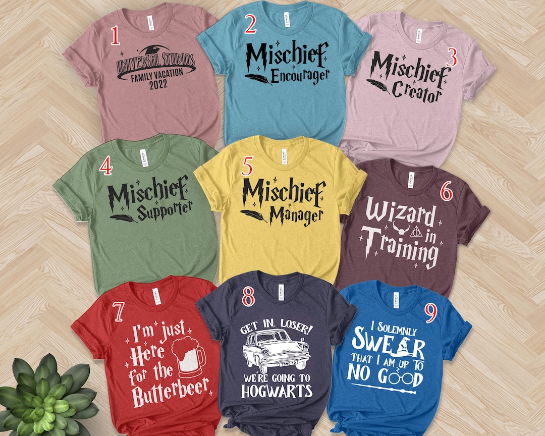 Universal Studios Shirts Mischief Manager Shirt Wizard House - Etsy