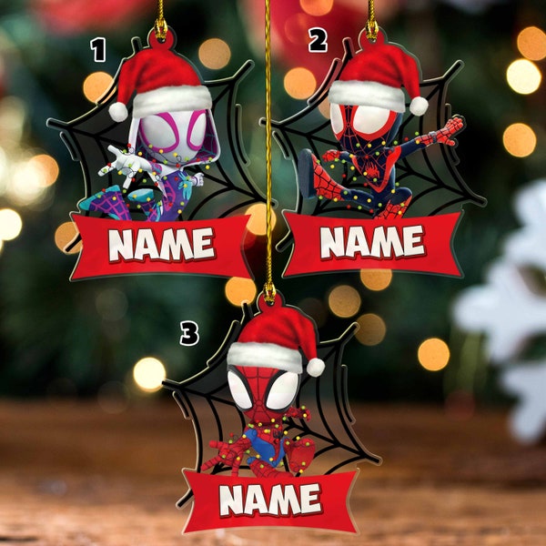 Spidey and His Friends Ornament - Etsy
