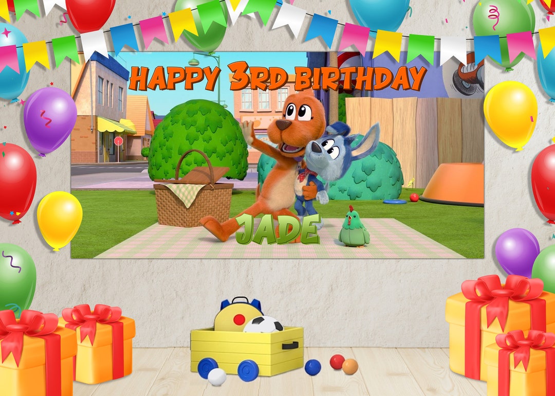 Go Dog Go Birthday Party Backdrop/go Dog Go Birthday - Etsy