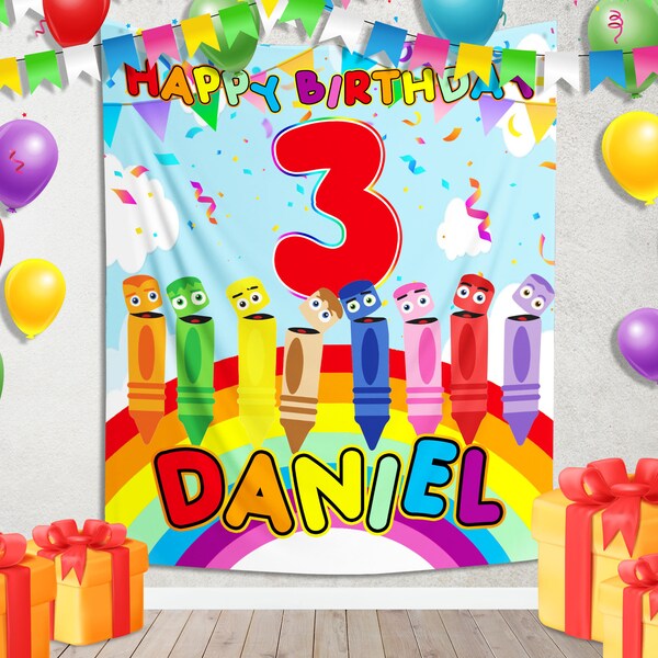 Color Crew Birthday - Etsy