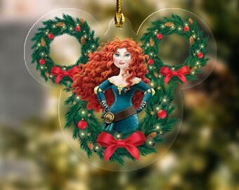 Merida Brave Disney Princess Christmas Ornament - Etsy