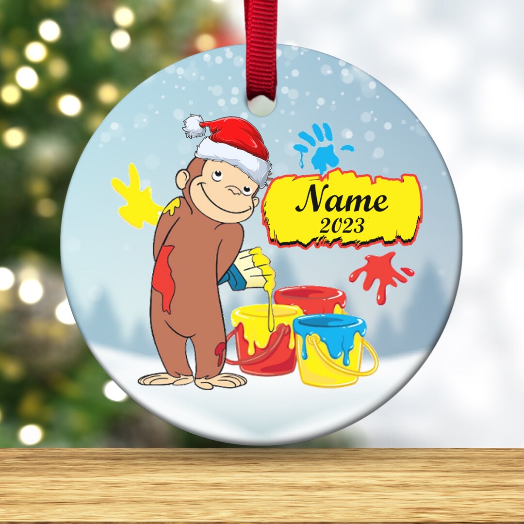 Personalized Monkey Ornament Character Animated Series Xmas - Etsy