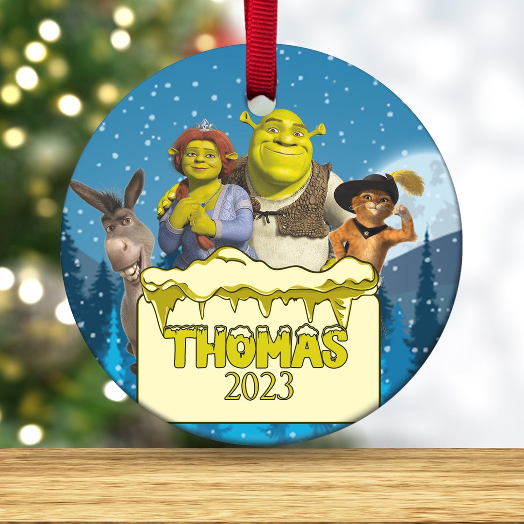 Personalized Grumpy Ogre and Friends Ornament Princess and - Etsy