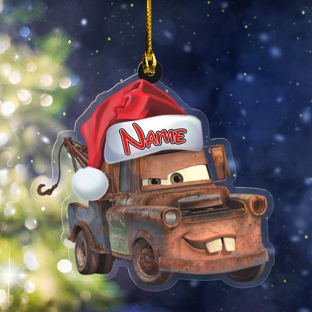 Personalized Disney Cars Character Christmas Ornament - Etsy