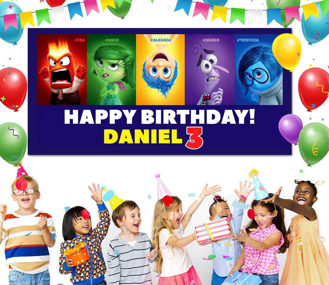 Inside Out Family Birthday Backdrop/inside Out Birthday - Etsy