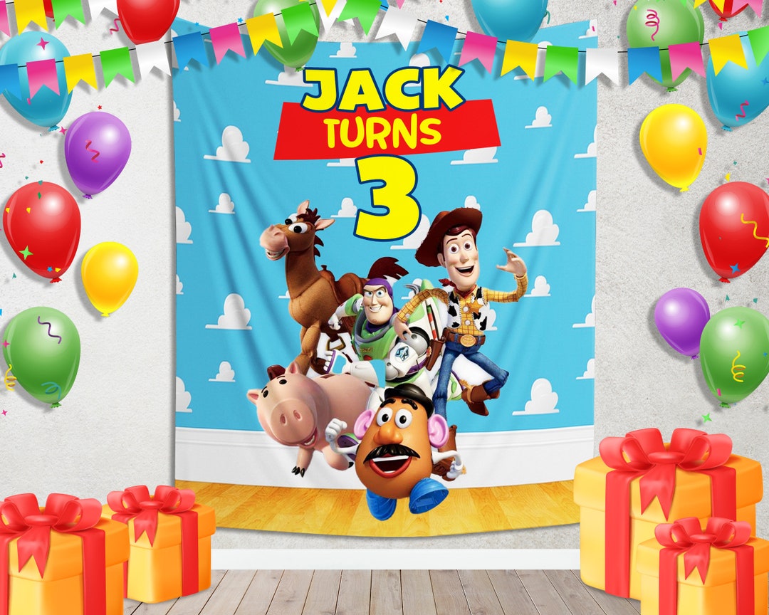 Toy Story Party Banner Toy Story Birthday Banner Custom Toy - Etsy