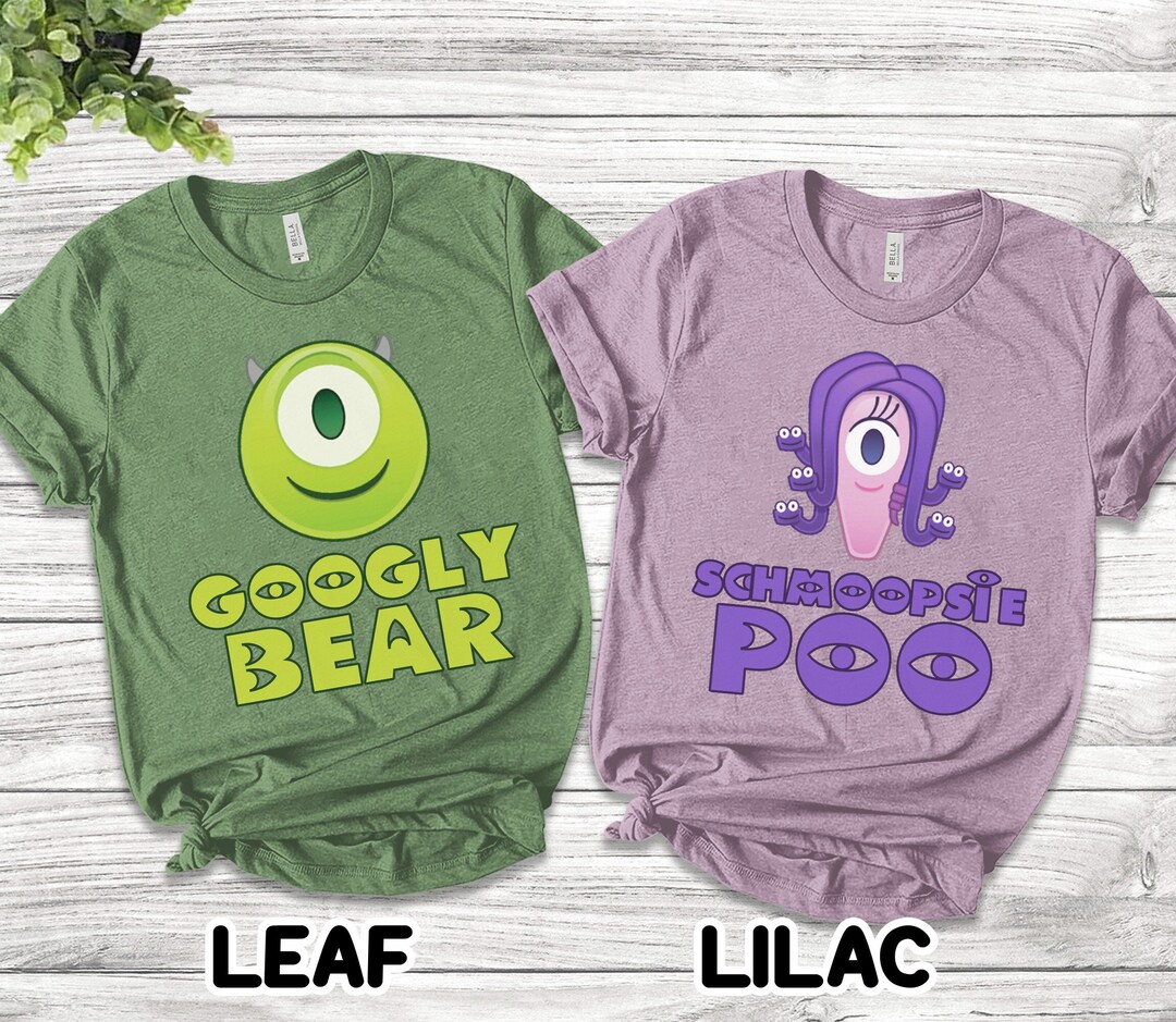 Googly Bear and Schmoopsie Poo Couple Shirt/monstersinc Inspired ...