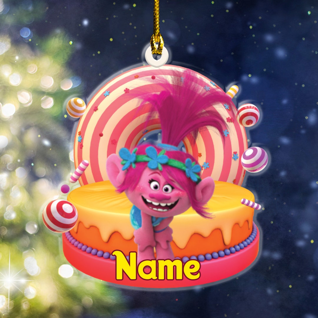 Trolls Christmas Ornament Personalized Trolls Ornament Poppy - Etsy
