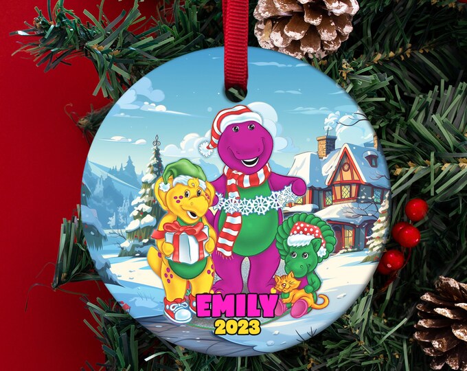 Vintage Barney and Friends PVC Plastic Ornament, Vintage Barney ...