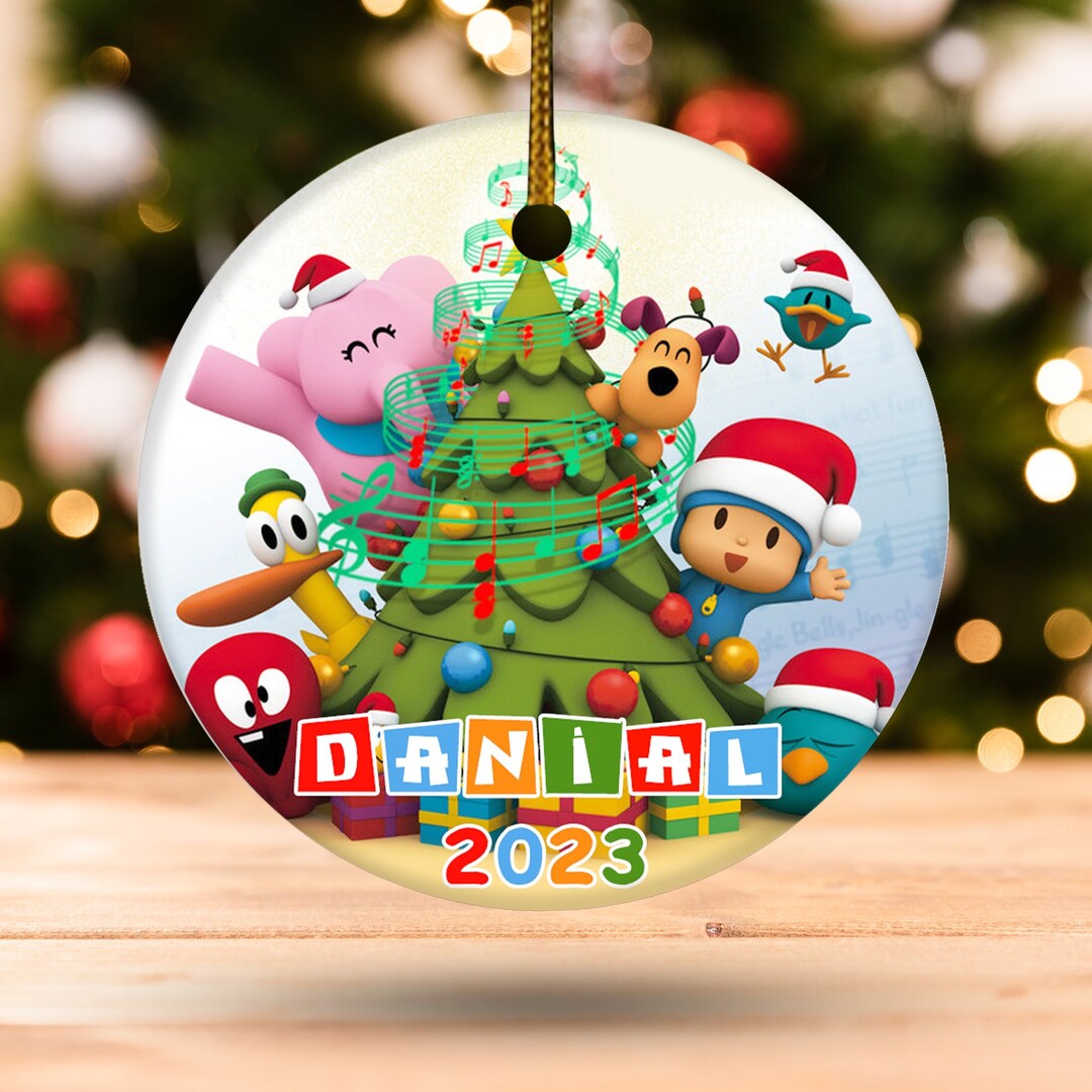 Custom Pocoyo Christmas Ornament, Pocoyo Xmas 2023 Ornament, Pocoyo ...