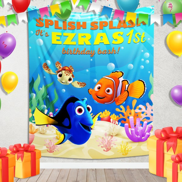 Nemo Backdrop - Etsy