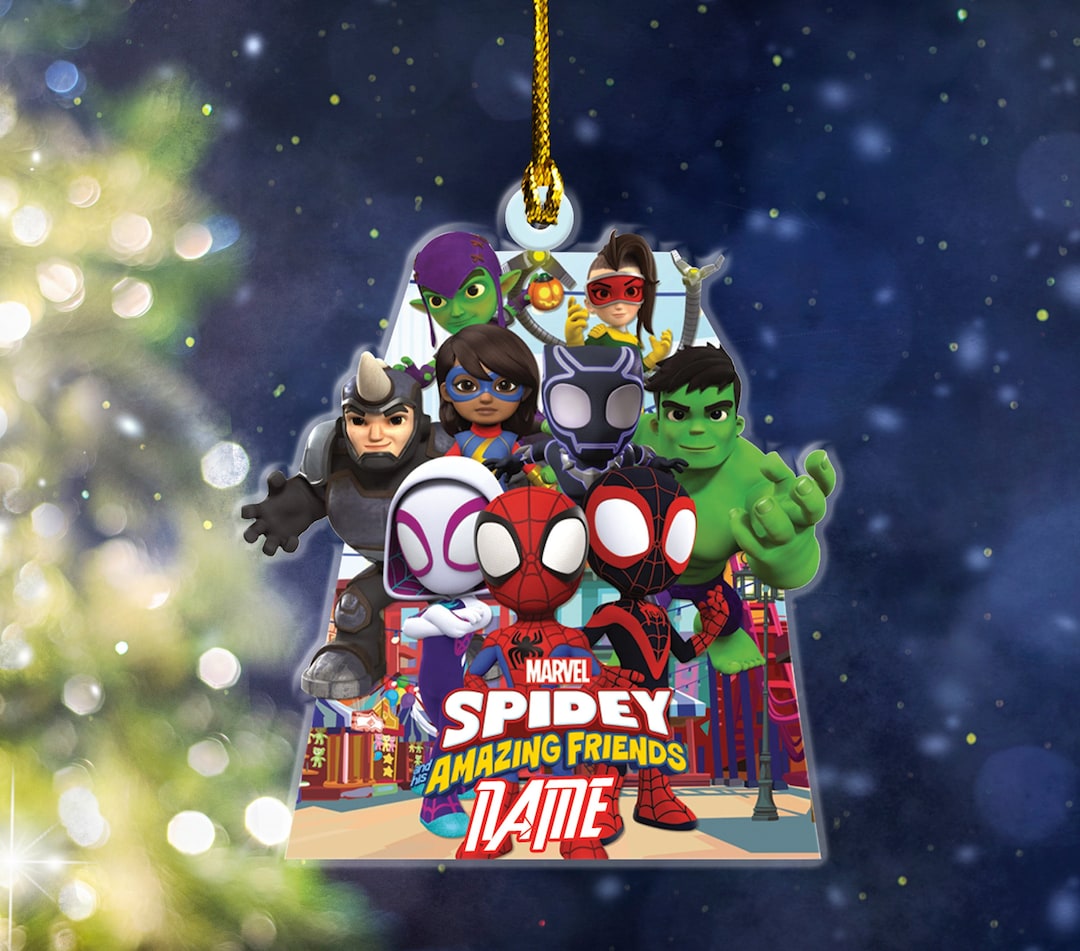Personalized Spidey and His Amazing Friends Cutout Ornament/spidey ...