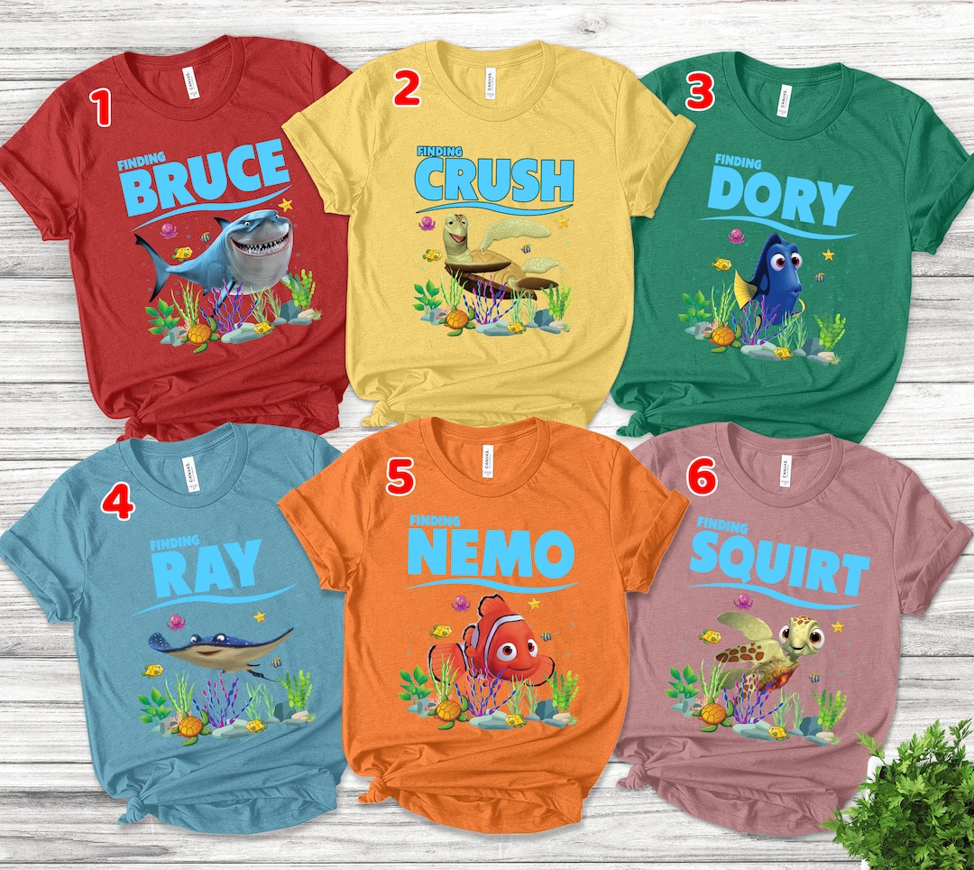 Finding Nemo Birthday Shirt/finding Nemo Family Birthday Shirt/custom ...