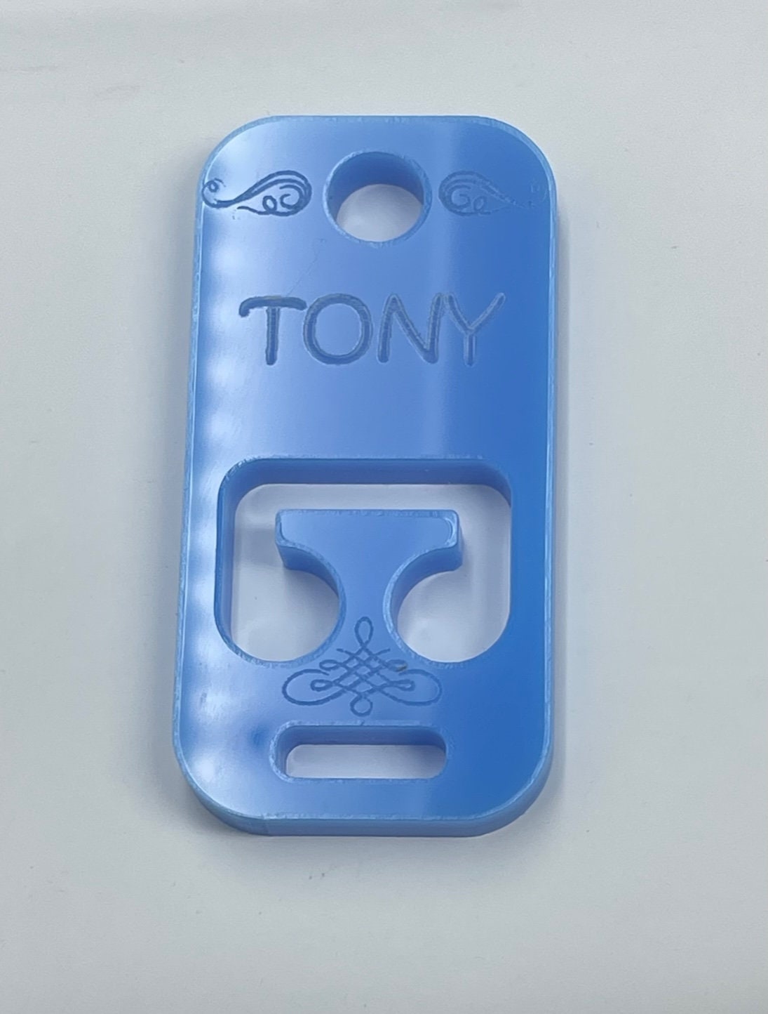 SET OF 2 - Personalized Acrylic Loofah/sponge Tags, Laser-etched Label ...