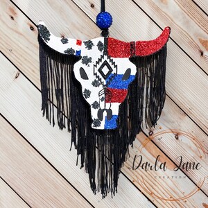 Aztec Bull Freshie Western Freshie Freshie With Fringe - Etsy