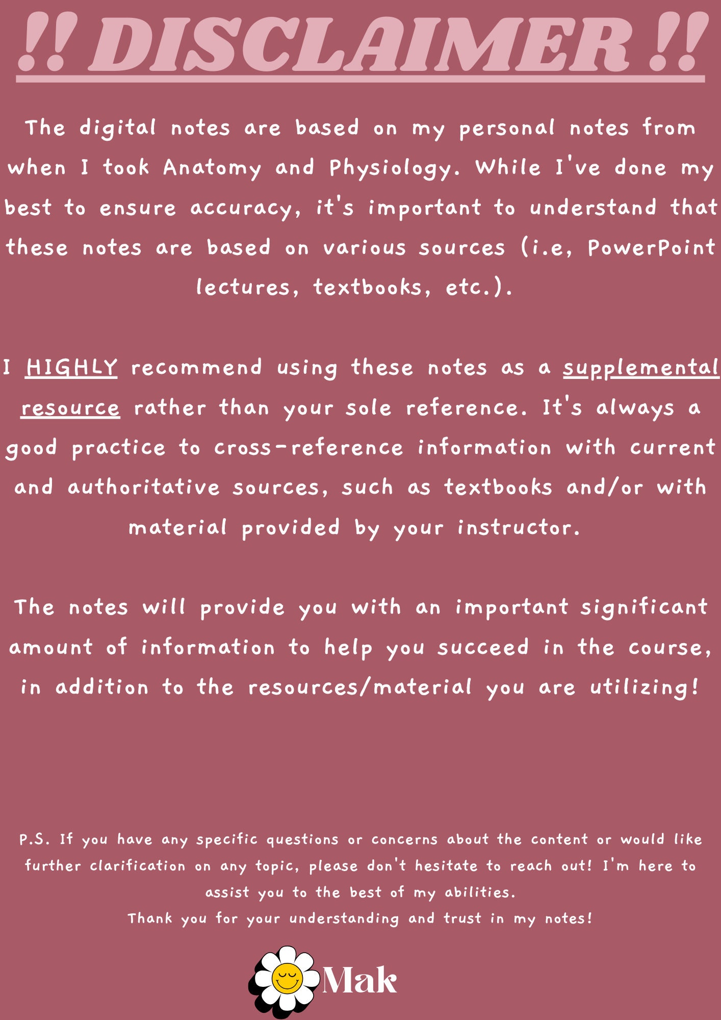 Digital Four Types of Tissues Notes | Anatomy & Physiology| Premed ...