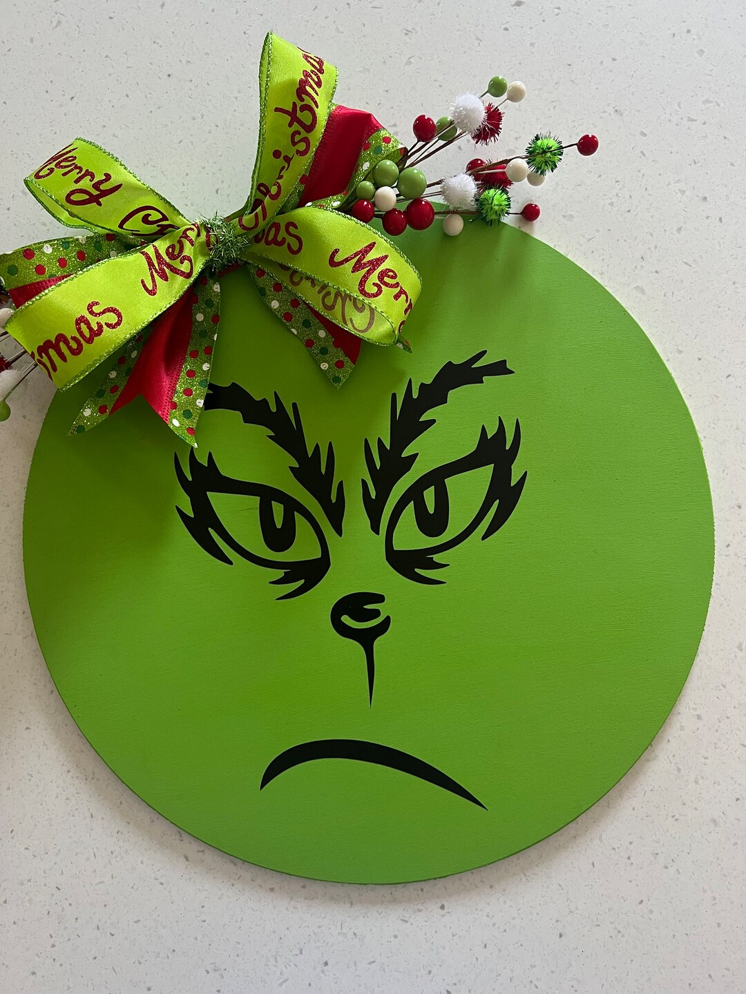 Grinch Door Sign - Etsy