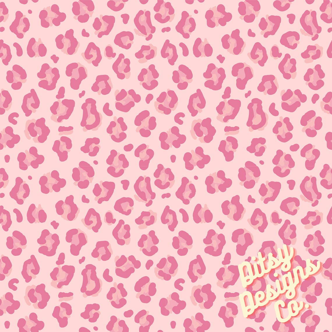 Pink Cheetah Print Seamless Design, Animal Print Pattern, Digital ...