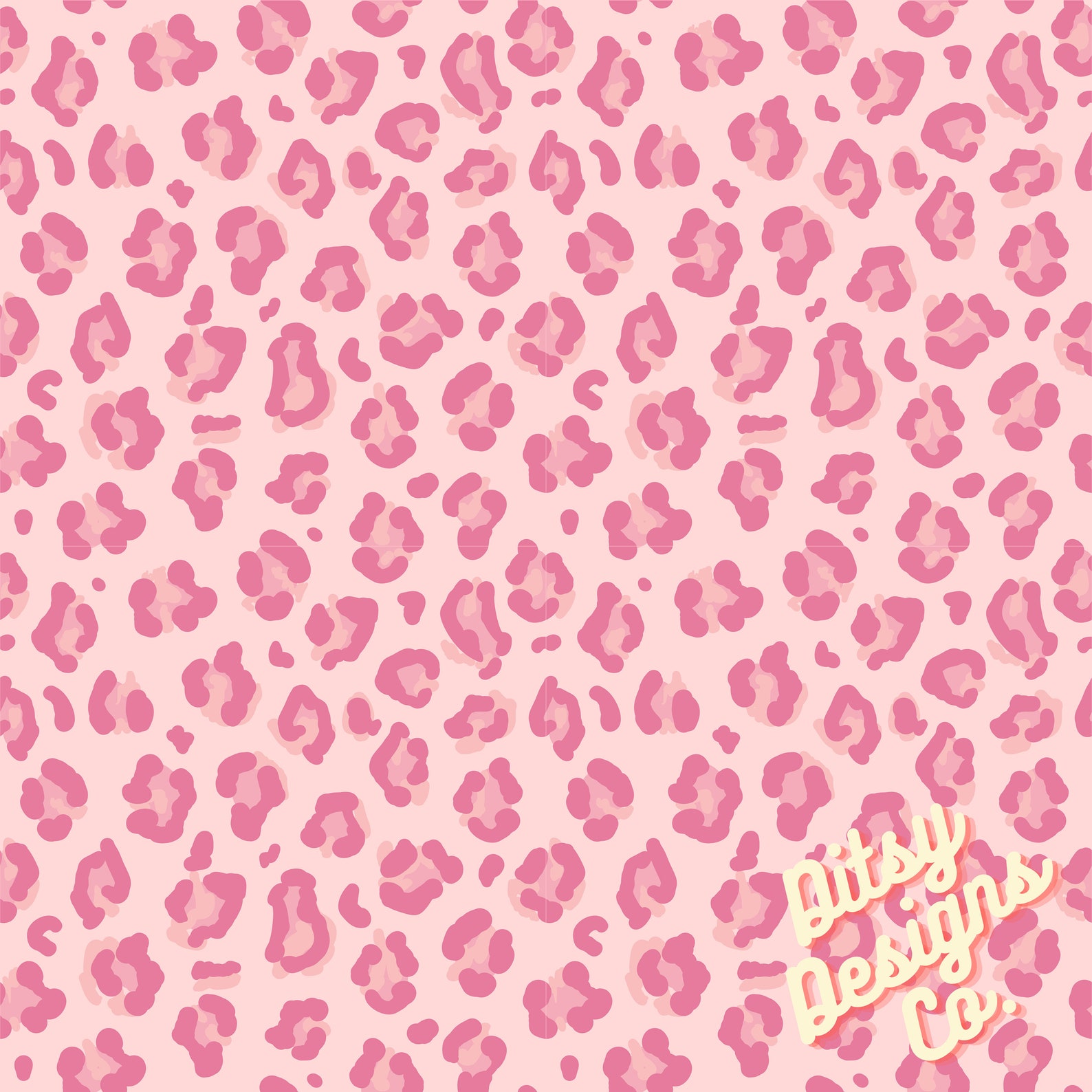Pink Cheetah Print Seamless Design, Animal Print Pattern, Digital ...