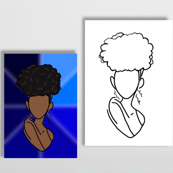 Pre Drawn Paint and Sip Canvas Kits Black Art - Etsy