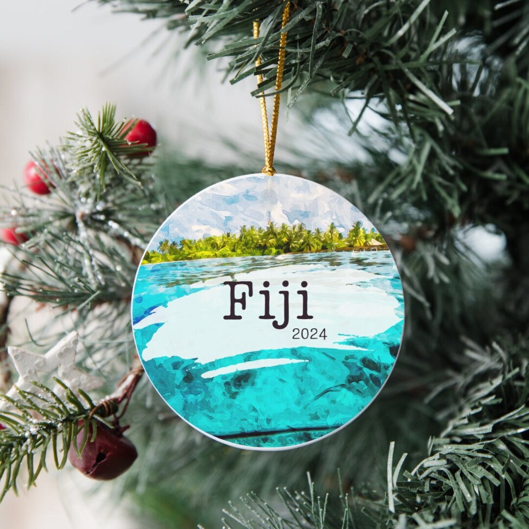 Colorful Fiji Inspired Ornament - Holiday Decor Accent - Etsy