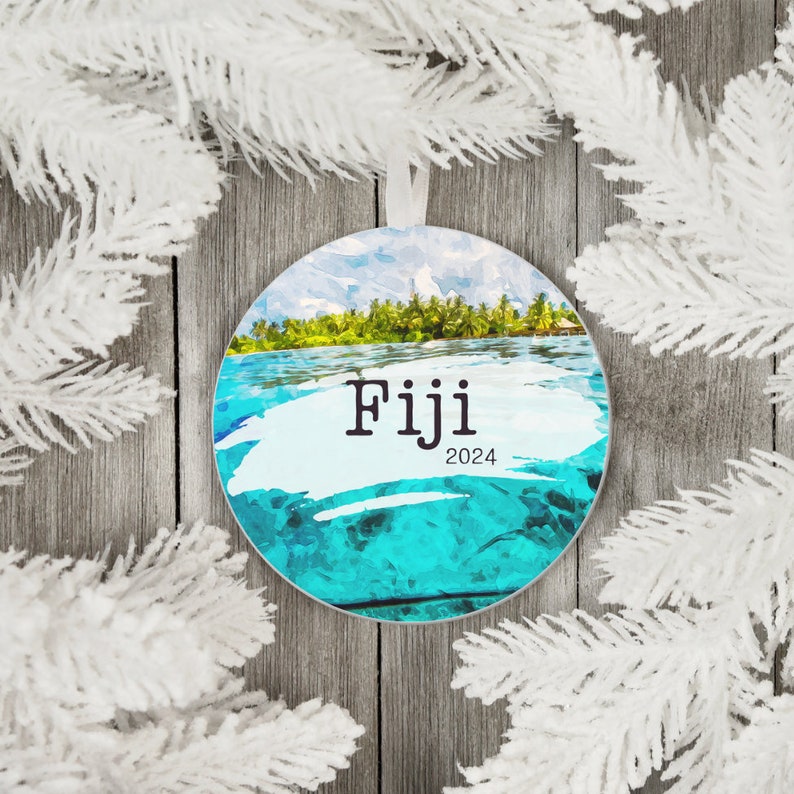 Colorful Fiji Inspired Ornament - Holiday Decor Accent - Etsy
