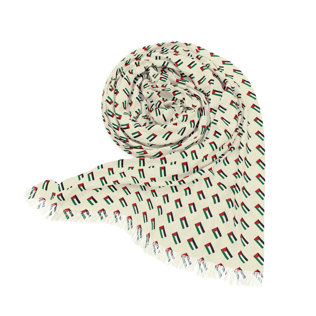 Supporting Palestine: Free Palestine Cream Flag Scarf Balaclava ...